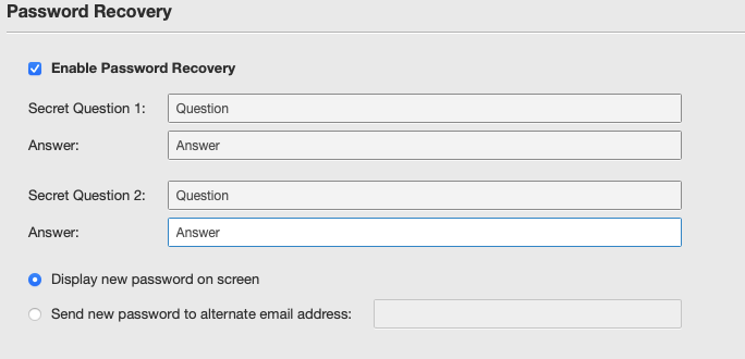 How to set up password recovery for WebMail – Intruity